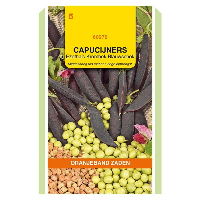 Oranjeband Groentezaden Capucijners Ezetha's Krombek Blauwschok ...