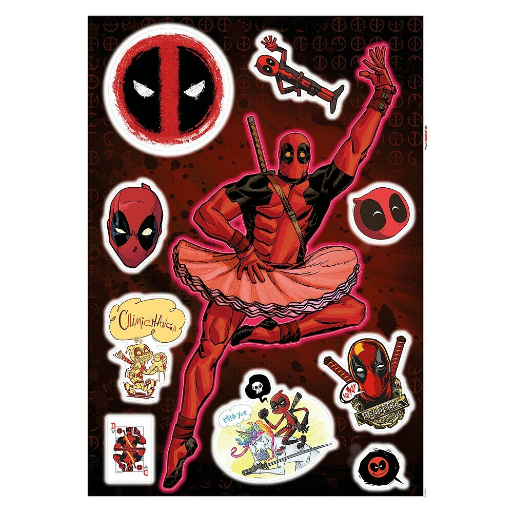 Komar Marvel Wandtattoo Deadpool Derppool kaufen
