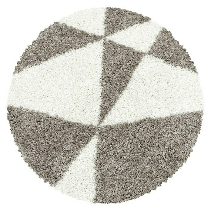 Teppich rund Tango 3101 (Beige, Durchmesser: 80 cm, 100% Polypropylen ...