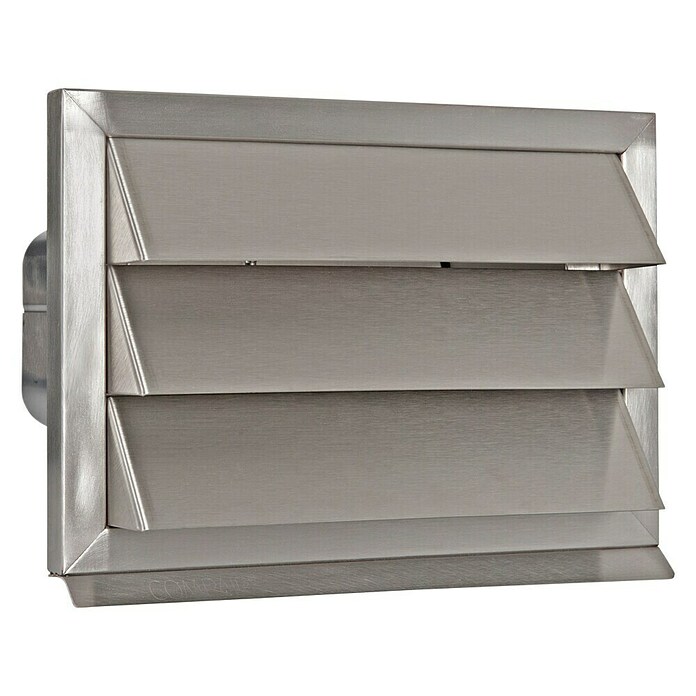 Nedco Gevelrooster Eco+ (Geborsteld RVS, b x h: 210 x 140 mm, Roestvrij ...
