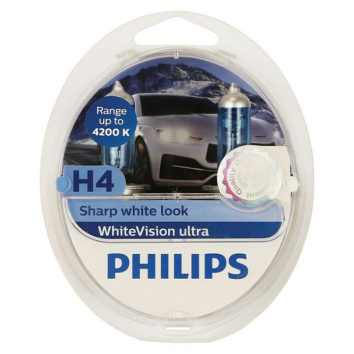Philips Halogeenkoplamp 12342WVUSM WhiteVision ultra (2 st., 60 W ...