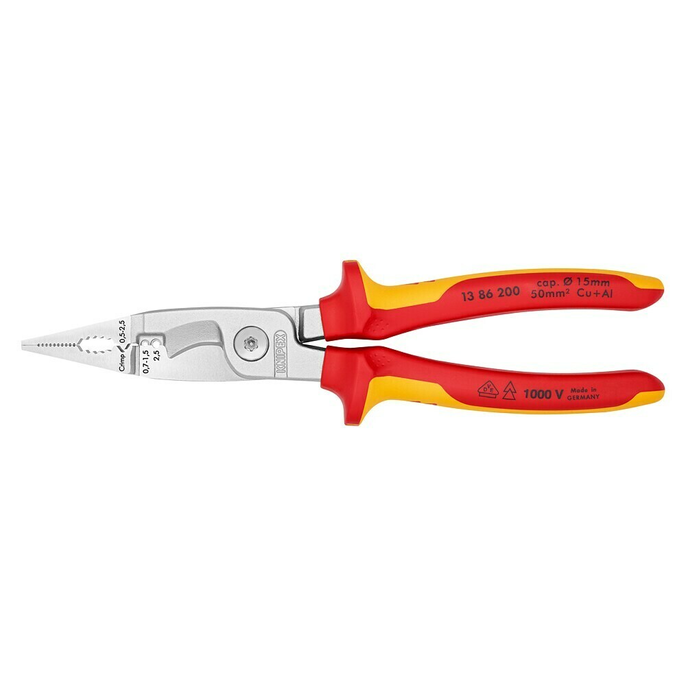 Knipex Kombizange VDE - Schneide, Länge: 20 cm, Ohne integrierte ...