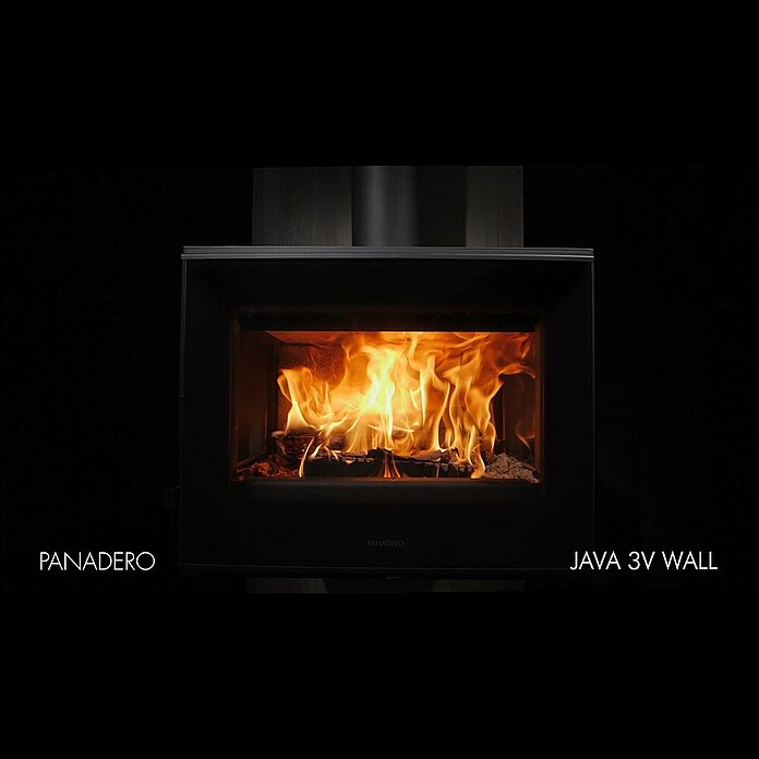Panadero Estufa de leña Java Wall (5,9 kW, Volumen de calefacción: 210 ...