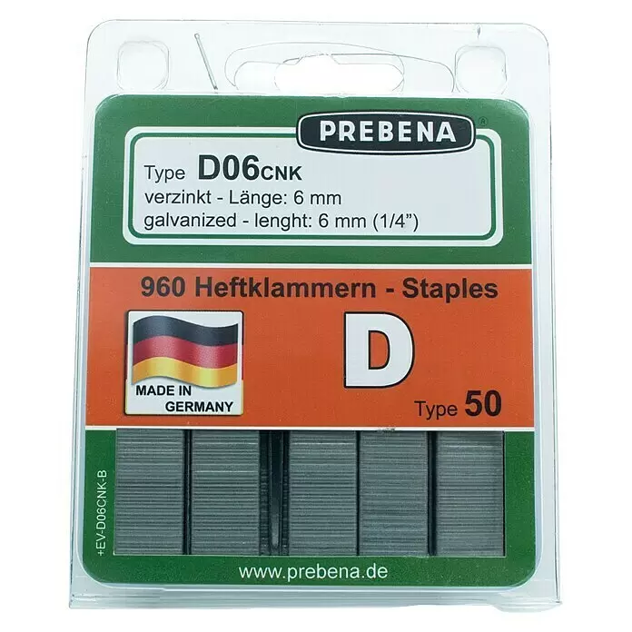 Prebena Heftklammer Typ D online kaufen bei BAUHAUS
