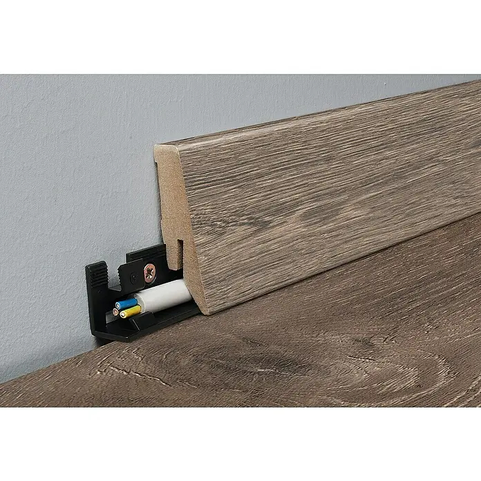Sockelleiste Mit Kabelkanal Holz