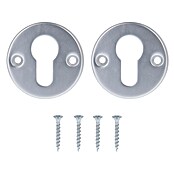 Rozet cilinderplaatjes rond (Aluminium, Zilver, 2 st.) | BAUHAUS