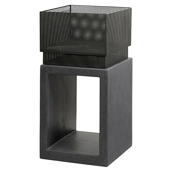 Elite Feuerkorb (Grau/Schwarz, L x B x H: 38 x 38 x 72 cm) | BAUHAUS