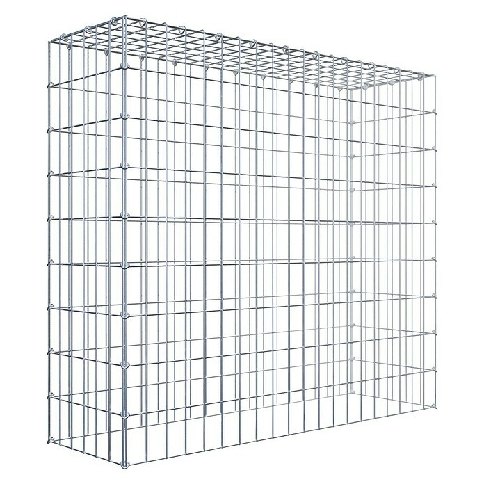Gabiona Gabione Typ 3 (Zum Anbau in der Höhe, 100 x 30 x 90 cm, Stahl ...