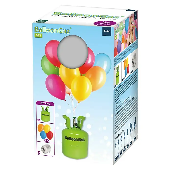 Folat Ballongas-Flasche inkl. 20 Ballons kaufen