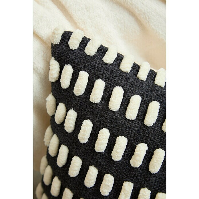 Cojín Dots (Negro/Blanco, 45 x 45 cm) | BAUHAUS