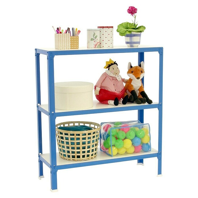 Simonrack Simonhome Estantería metálica Homeclick Wood Color Plus (L x An x Al: 30 x 100 x 90 cm ...