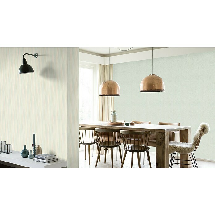 Rasch Tapetenwechsel 2 Vliestapete (Creme, Wellen, 10,05 x 0,53 m ...