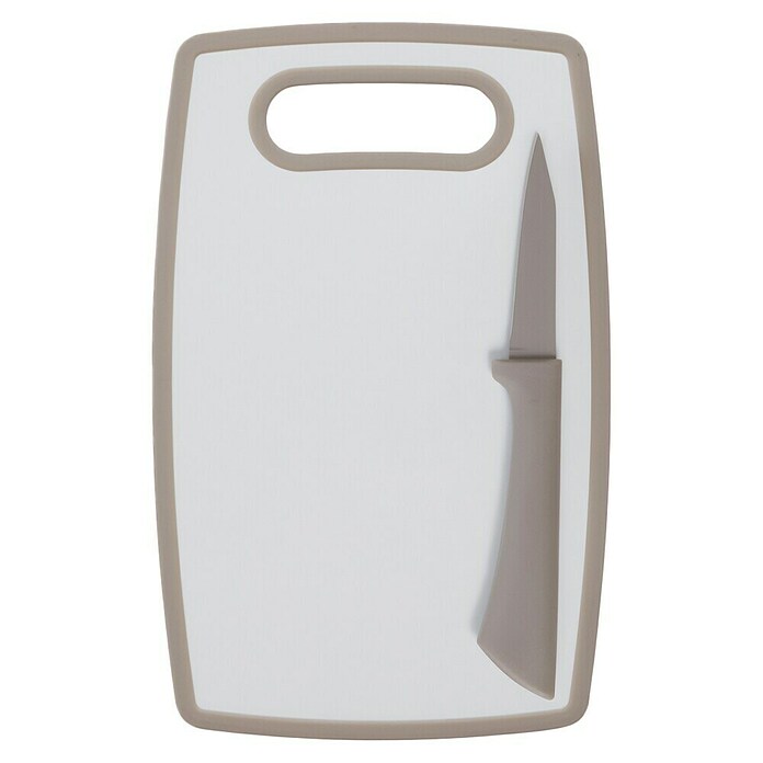 Set de tabla de cortar con cuchillo (25 x 16 cm, Plástico) | BAUHAUS