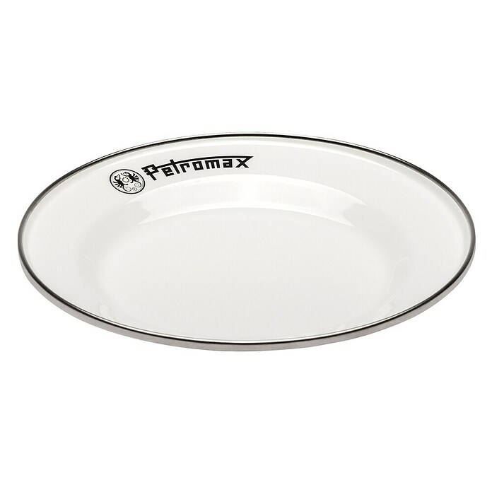 Petromax Teller rund Plate (Ø x H: 18 x 2 cm, Weiß, Stahl, 2 Stk ...