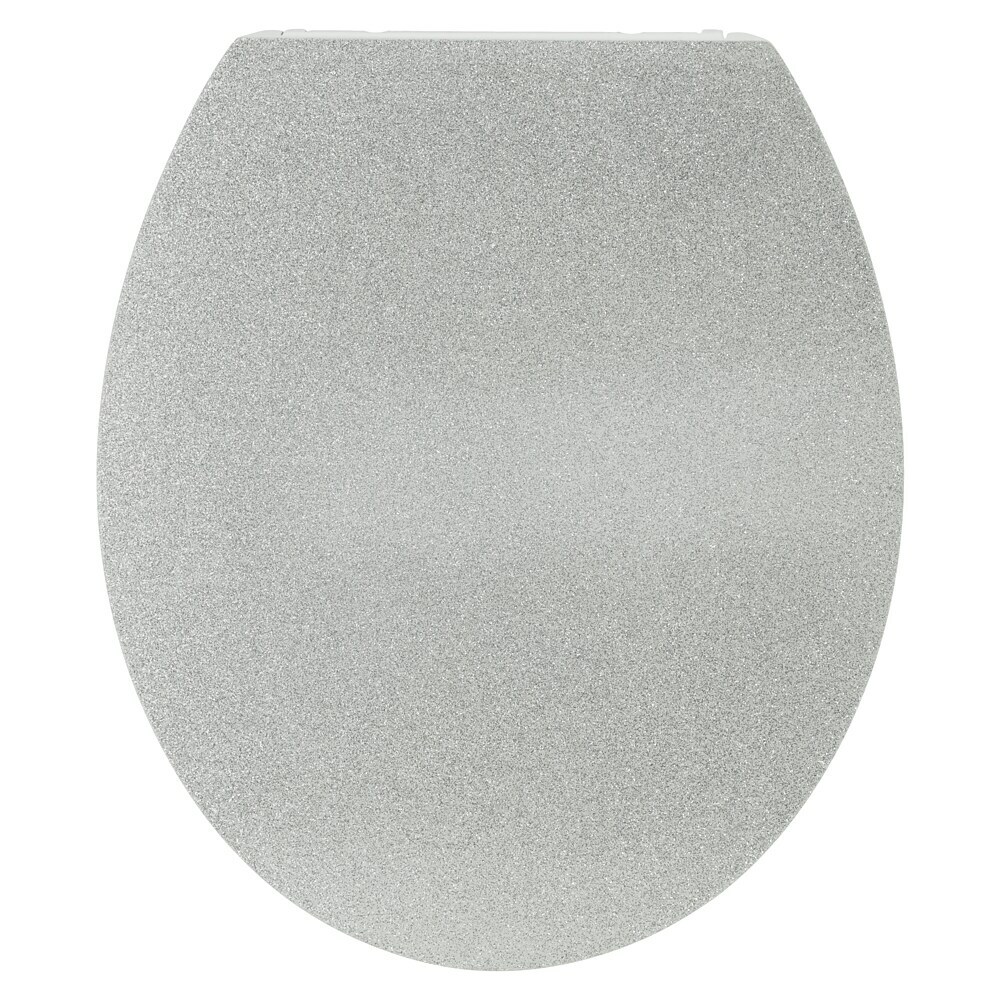 Poseidon WC-Sitz Silver Glitter