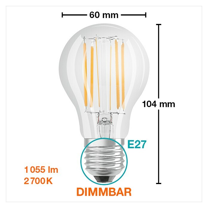 Osram Superstar LED-Leuchtmittel Classic A 75 (9 W, E27, Lichtfarbe ... Osram Superstar LED-Leuchtmittel Classic A 75 (9 W, E27, Lichtfarbe ...