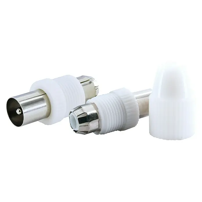 Schwaiger Koax-Set - IEC-Stecker, IEC-Buchse, Schraubbare Innenleiter ...