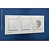 Siemens DELTA Viva Abdeckrahmen SIE039802 (Polar Weiß, Ausführung Schalterprogramm: 3-fach ...