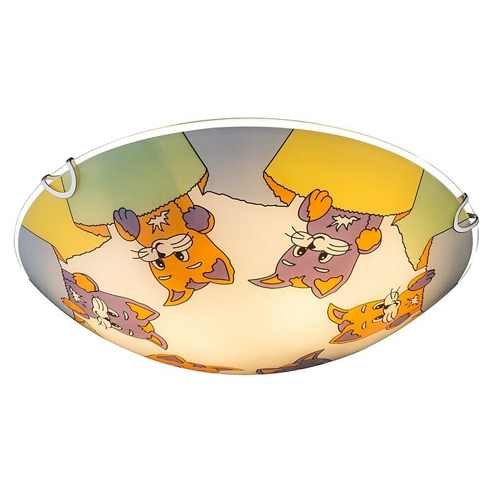 Globo Deckenlampe Kiddy (Ø x H: 30 x 6.5 cm,