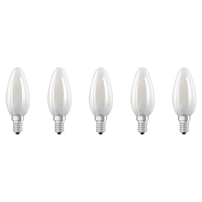 Osram Retrofit LED-Lampen Set Classic B (E14, Nicht Dimmbar, Warmweiß, 470 lm, 4 W, 5 Stk ...