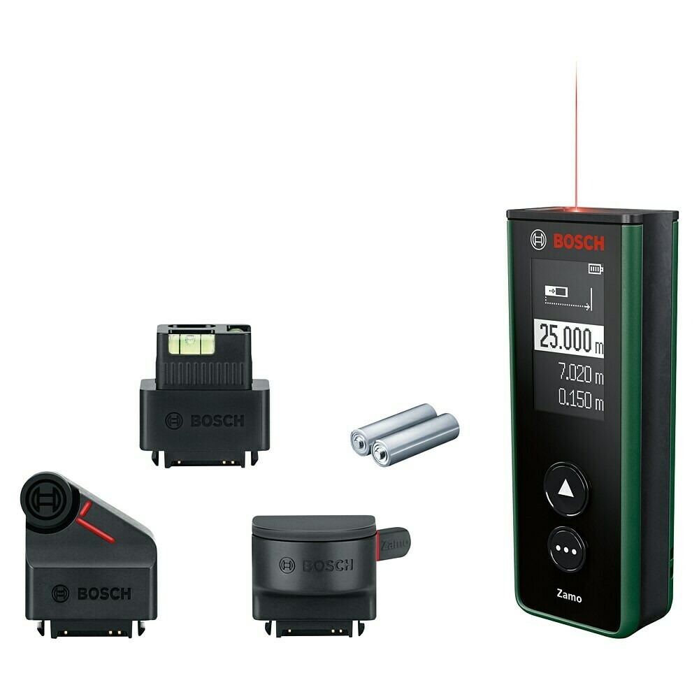 Bosch Laserentfernungsmesser ZAMO IV Set - 7 -tlg., Max. Arbeitsbereich ...