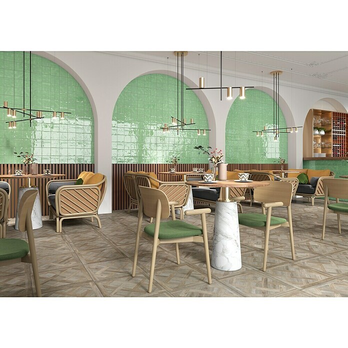 Decocer by Cinca Wandtegel Splash element apple green (15 x 15 cm ...