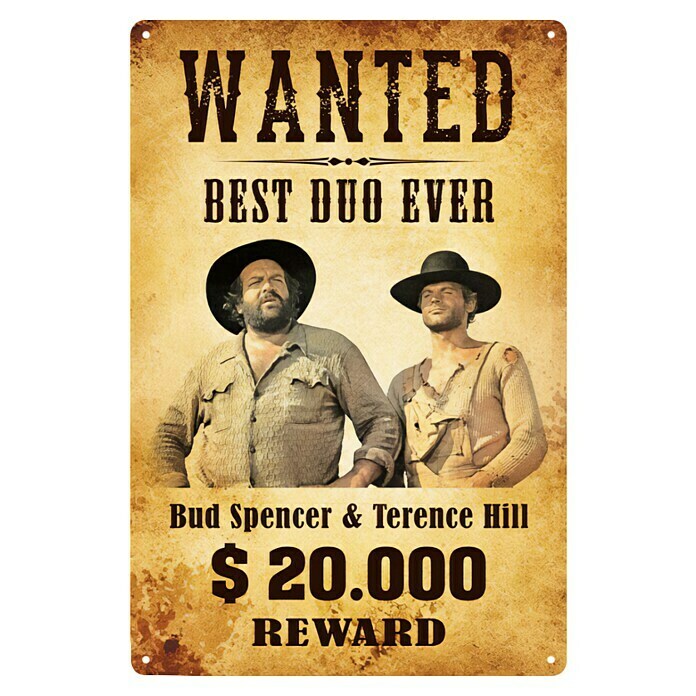 Blechschild Best Duo Ever (L x B x H: 20 x 30 x 0.6 cm)