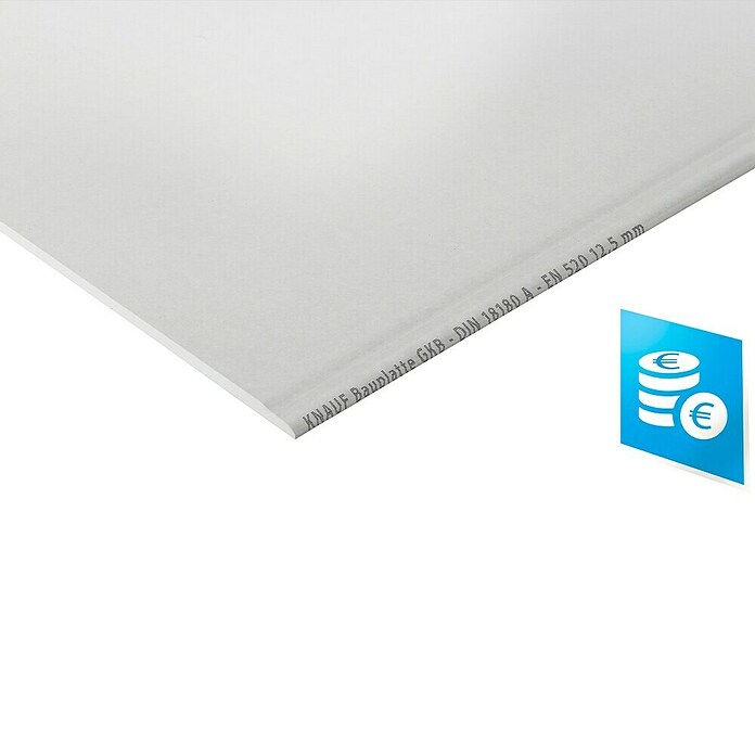 Knauf Gipskartonplatte GKB (2.500 x 1.250 x 9,5 mm) | BAUHAUS
