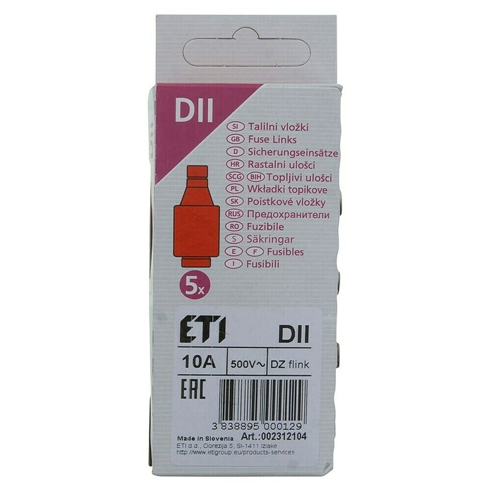 Diazed zekering 10A (5 st.) | BAUHAUS