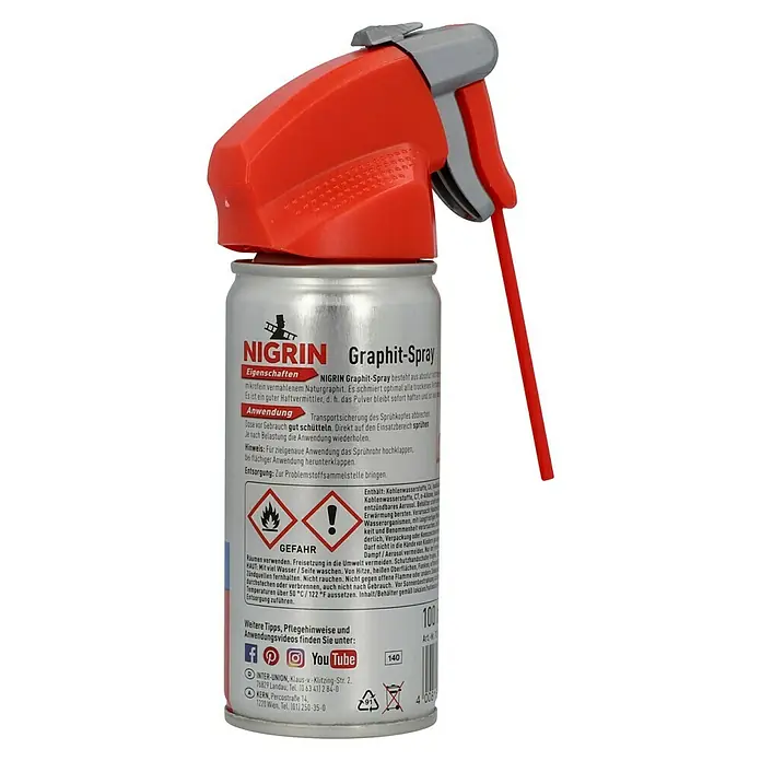 Nigrin Graphit-Spray - Jetzt kaufen! Schnelle Lieferung