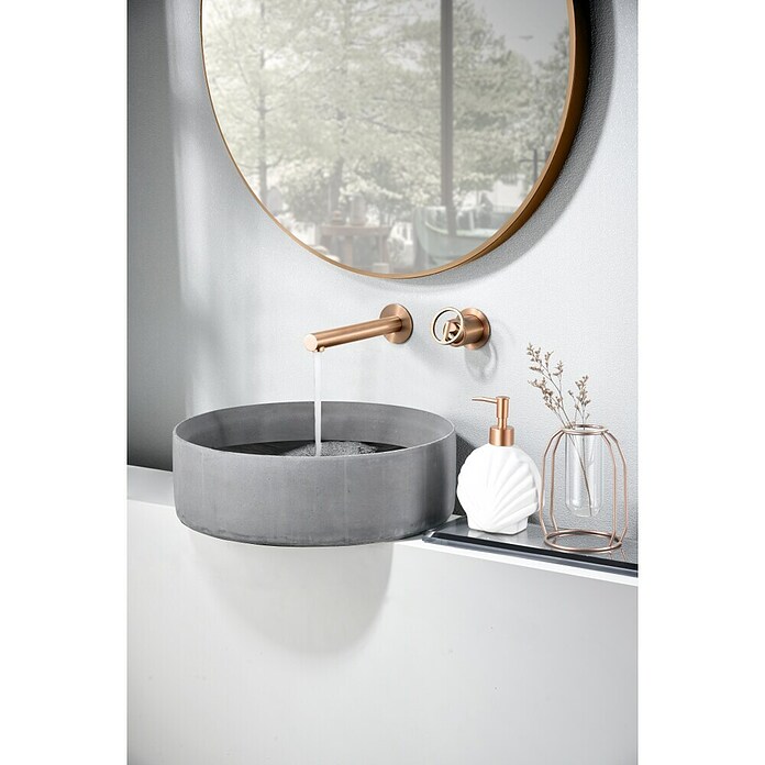 Imex Olimpo Grifo de lavabo empotrado (Oro rosa) | BAUHAUS