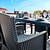 Gartenmöbel-Set Lido-Houston (7 -tlg., Polypropylen, Anthrazit) | BAUHAUS