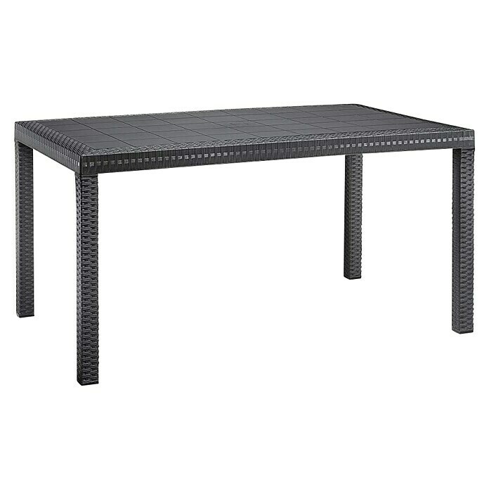 Gartenmöbel-Set Lido-Houston (7 -tlg., Polypropylen, Anthrazit) | BAUHAUS