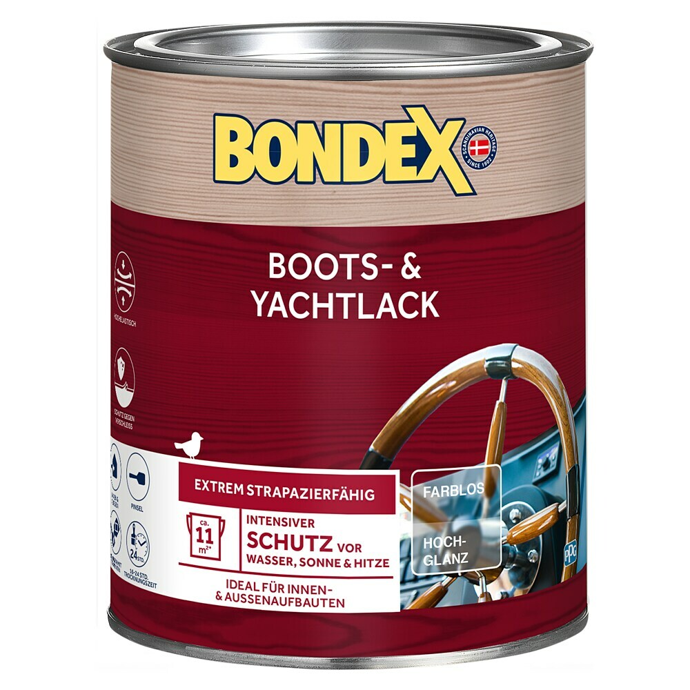 Bondex Bootslack & Yachtlack - Farblos, 750 ml, Hochglänzend online ...