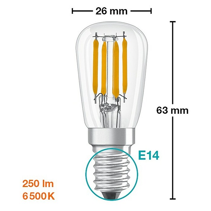 Osram Star LED žarulja (E14, Bez prigušivanja, Bijele boje dnevnog svjetla, 250 lm, 2,8 W) | BAUHAUS