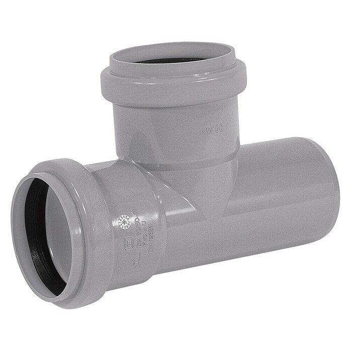 Martens Pvc-T-stuk (Kunststof, 50 mm, 90 °) | BAUHAUS
