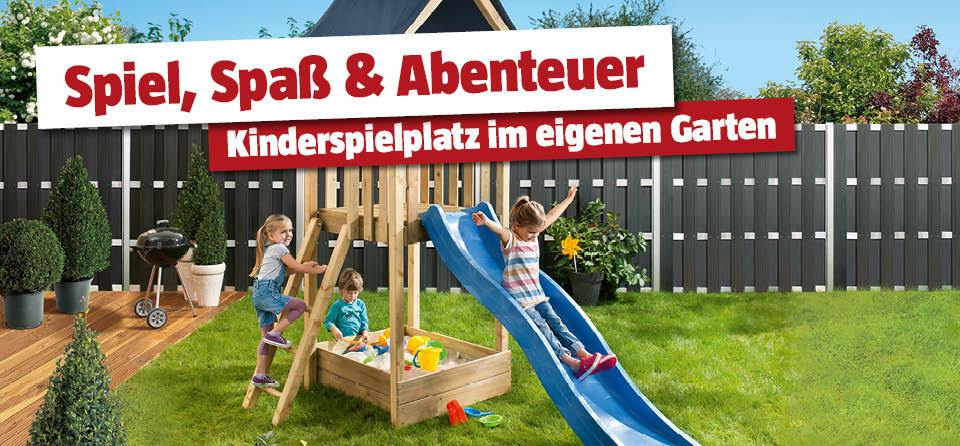 Spieltürme und Spielgeräte für einen Abenteuer-Spielplatz im Garten ...