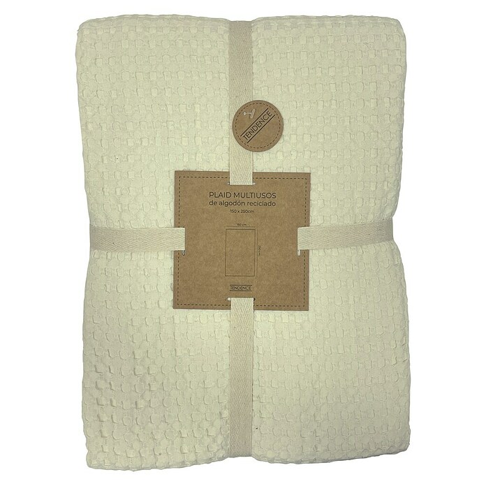 Plaid Waffle (150 x 250 cm, Natural) | BAUHAUS