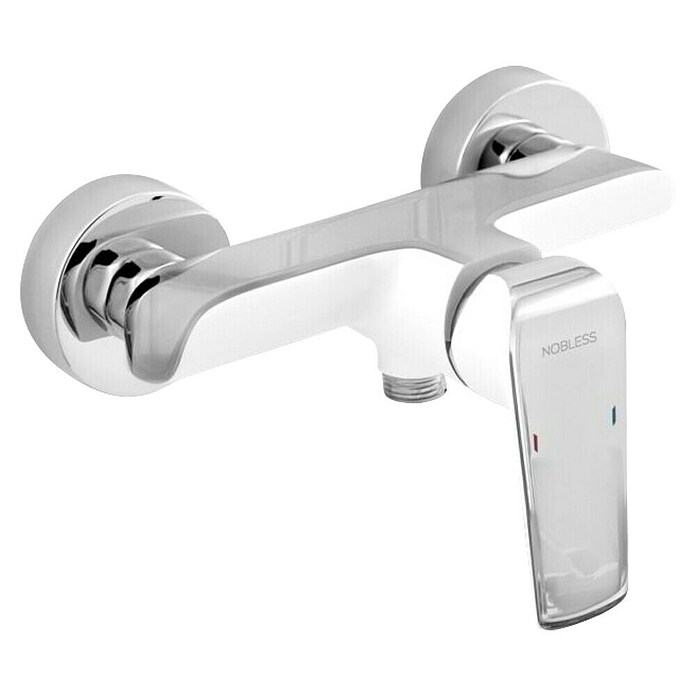 Armatura za tuš (krom-bela, Visoko sijajni) | Armature za tuš ...