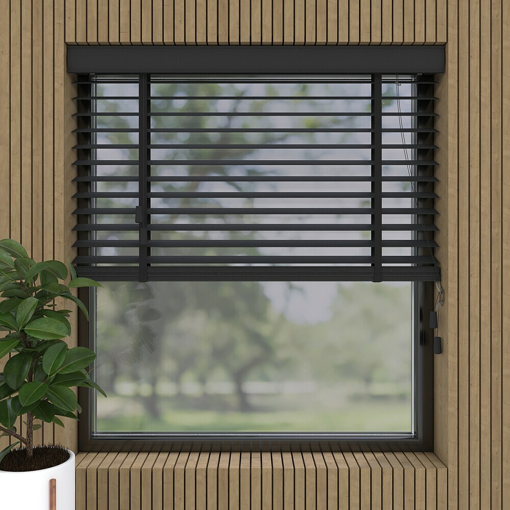 Jalousie Bambus - B x H: 160 x 240 cm, Schwarz, Holz online kaufen bei ...