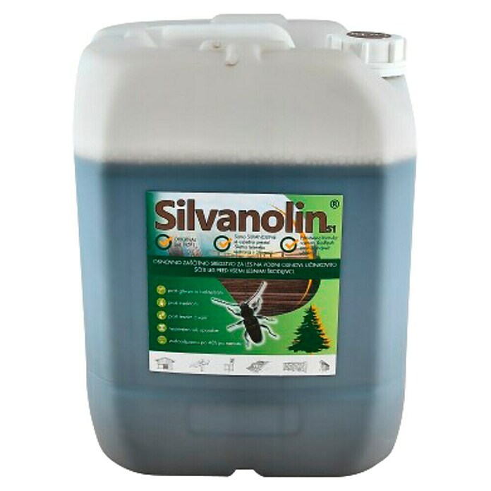 Zaščitni premaz Silvanolin (Rjava, 20 l) | Lazure za les | Zaščita in ...