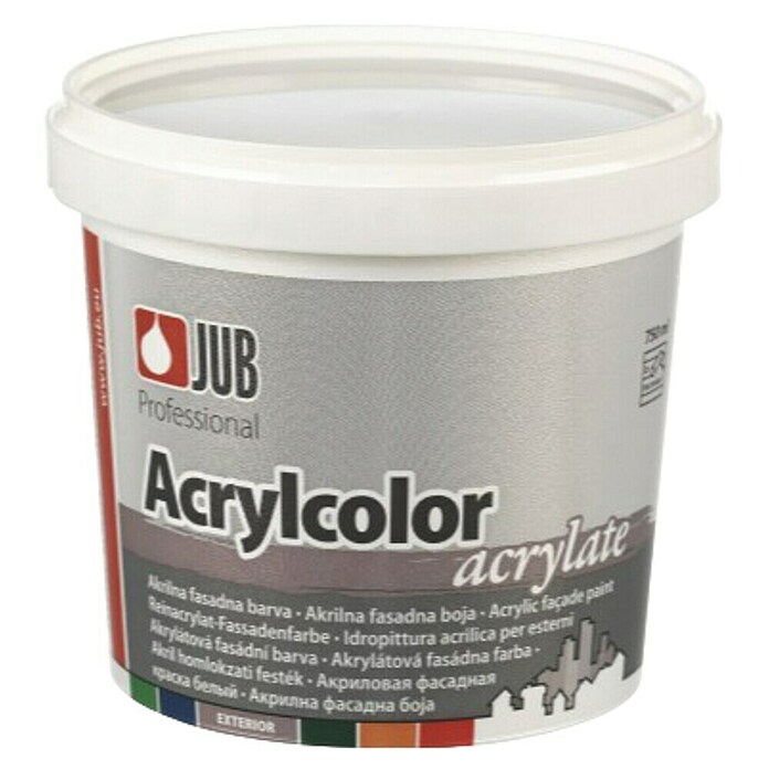 Jub Čista akrilatna fasadna barva Acrylate (Bela, 750 ml ...