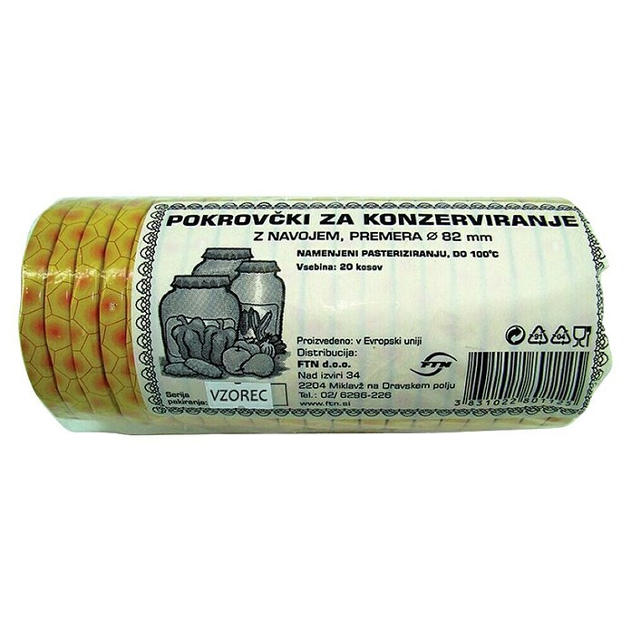 Set pokrovčkov (Rumena, Okrogle oblike) | 7326 - Getränkefässer | IAFC ...