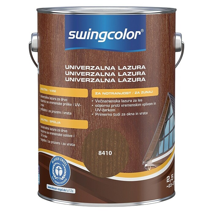 swingcolor Lazura za drvo (Orah, 2,5 l, Svilenkasti sjaj) | BAUHAUS