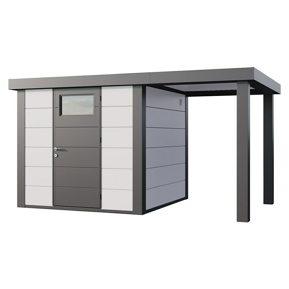 Telluria Metallgerätehaus Classico 2424 mit Open Lounge S rechts inkl ...