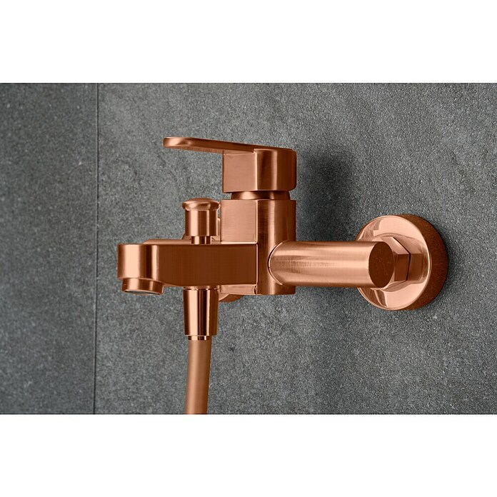 Imex Roma Grifo monomando de bañera (Oro rosa, Satinado) | BAUHAUS