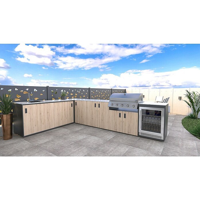 Kuhinjski element (126,8 x 63 x 92 cm) | 8336 - Grillküchen | ICGA ...