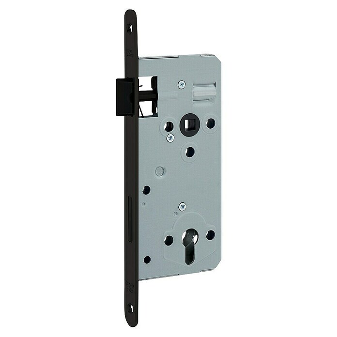 Zimmertür-Einsteckschloss Profilzylinder (Links/Rechts, Dornmaß: 50 mm ...