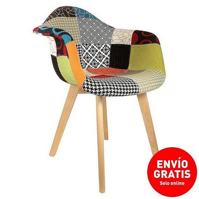 Silla butaca Patchwork (Multicolor, 1 pzs.) | BAUHAUS