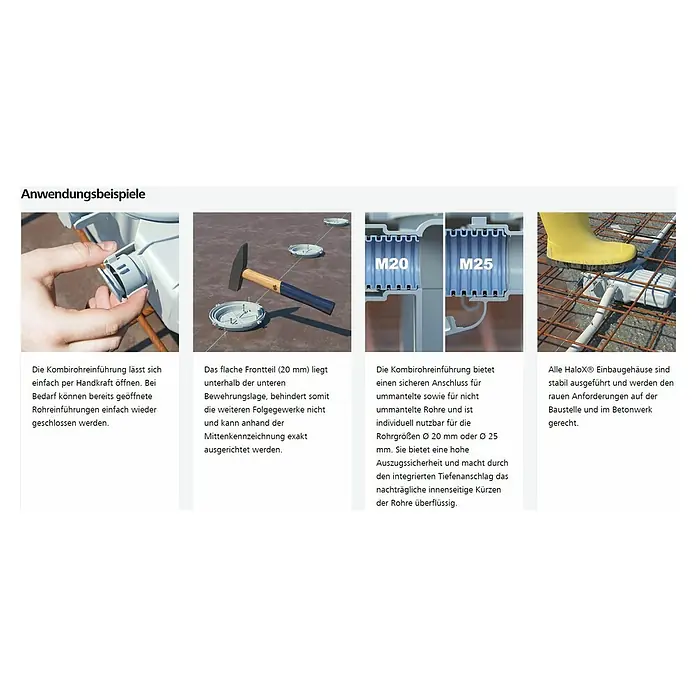 Kaiser Einbaudose HaloX 100 für Ortbeton 1281-00